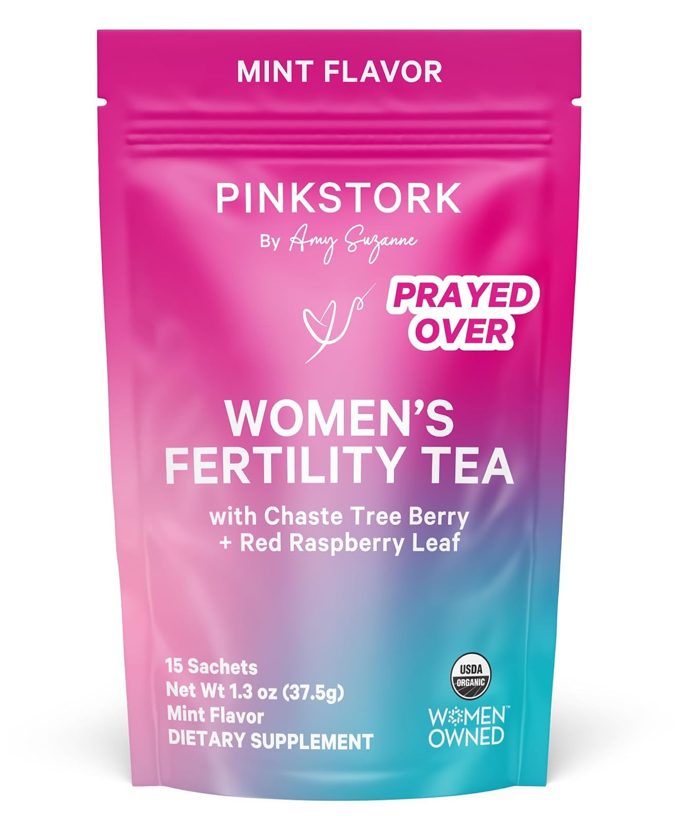 Pink Stork organic fertility tea bags