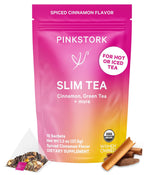 Pink Stork organic green tea sachets