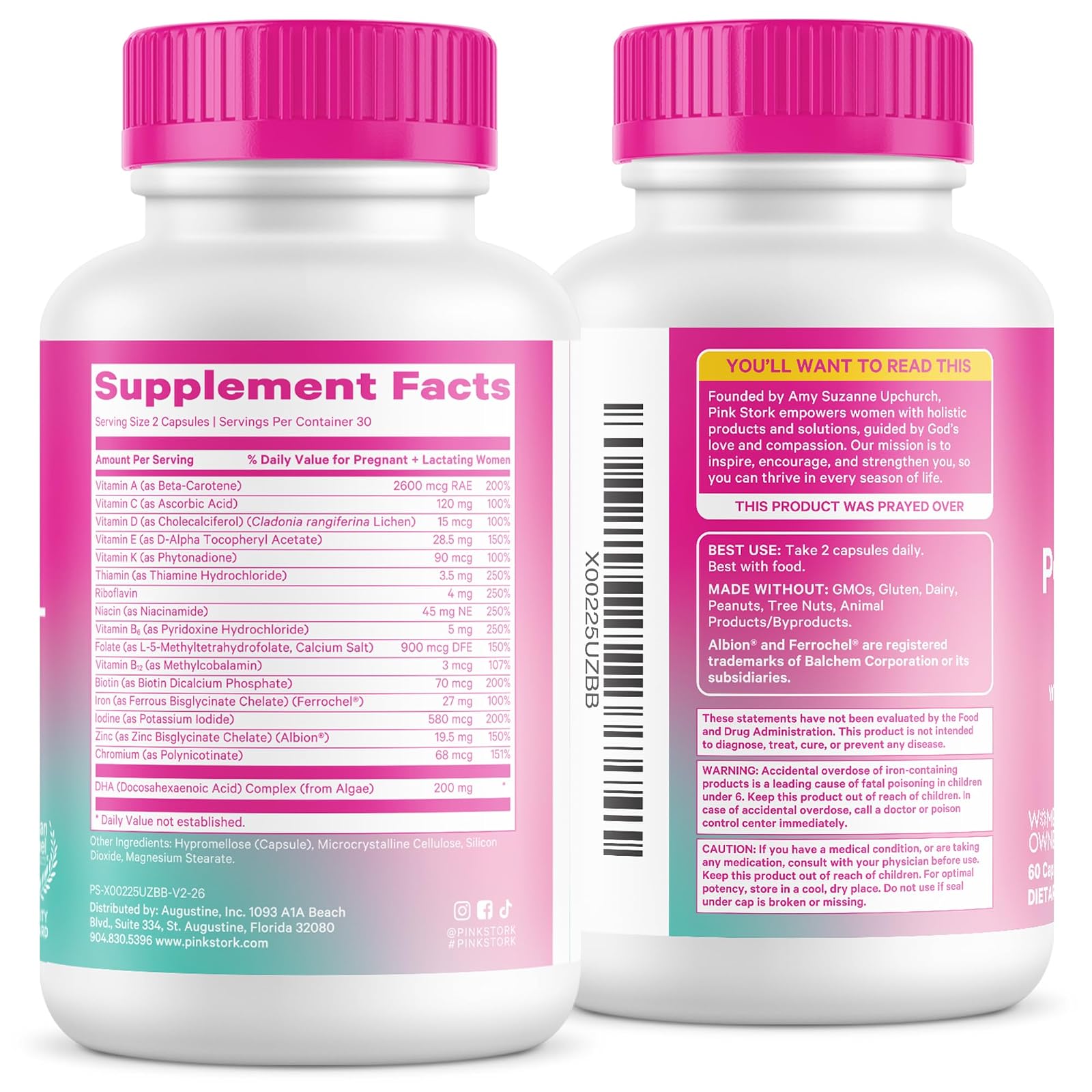 Pink Stork postnatal vitamins with iron