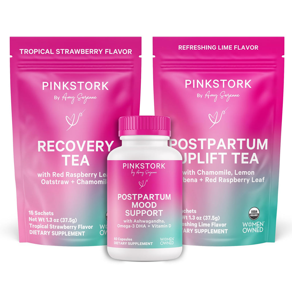 Pink Stork postpartum vitamins for mood