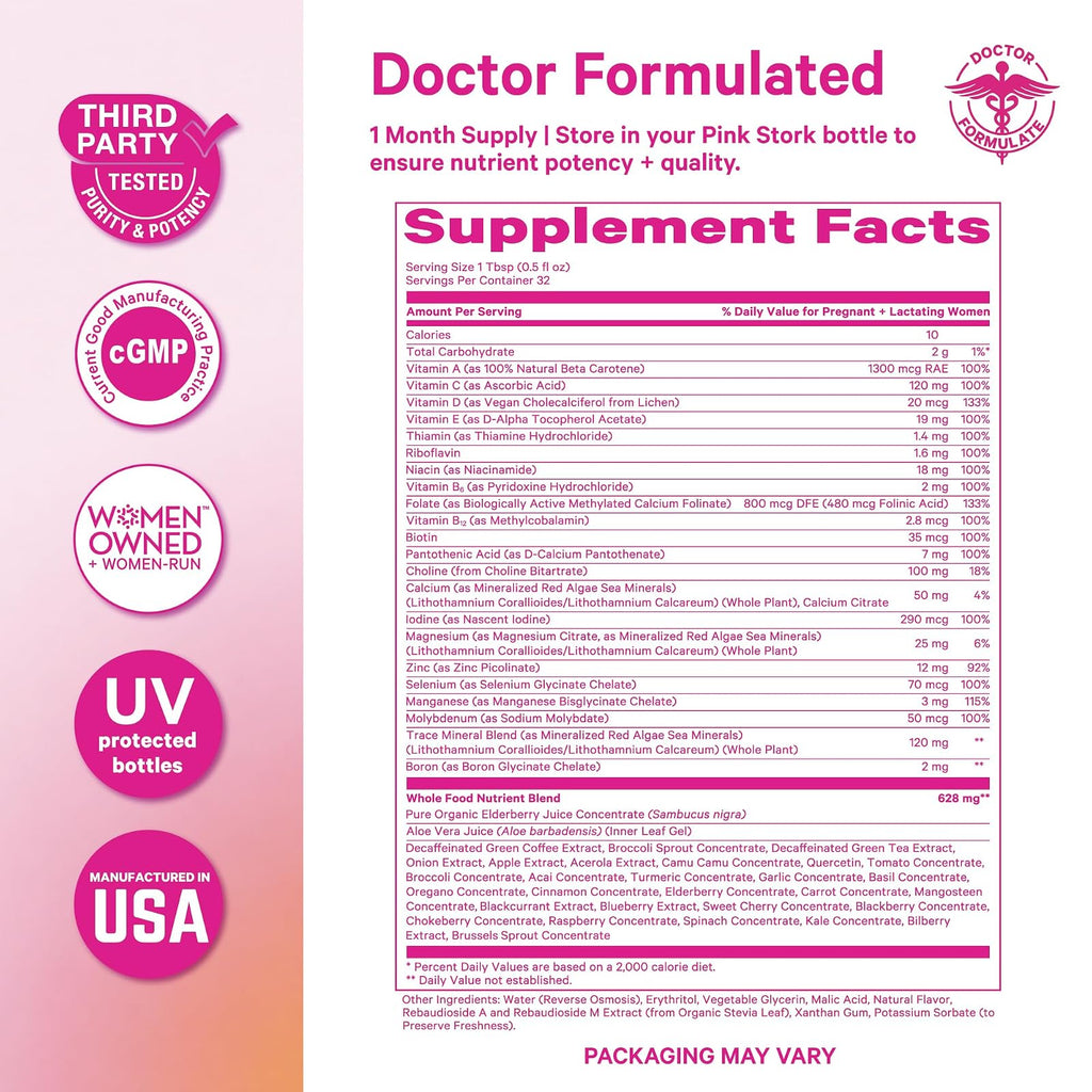 Pink Stork prenatal dha for healthy babies