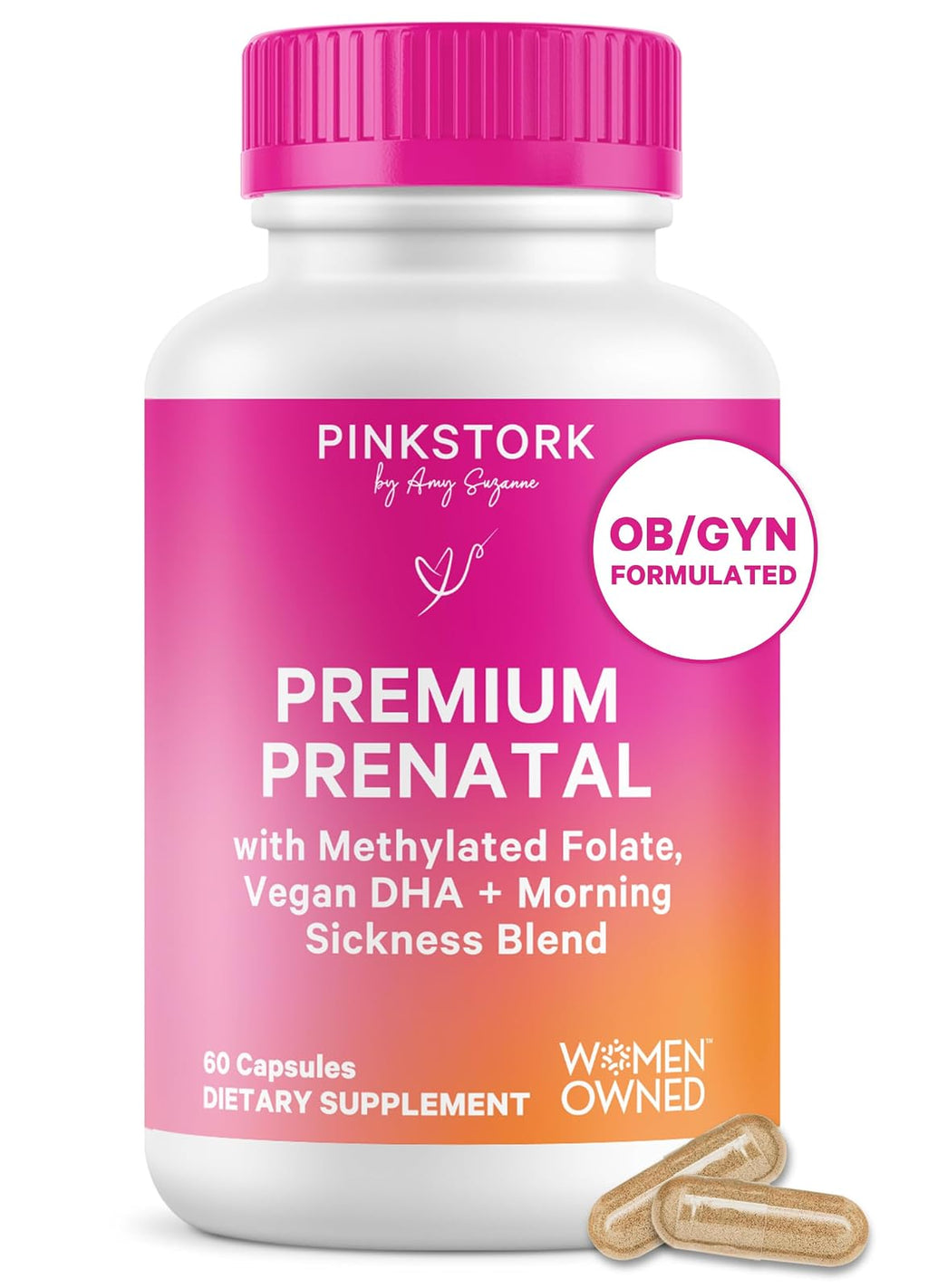 Pink Stork prenatal vitamins for pregnancy