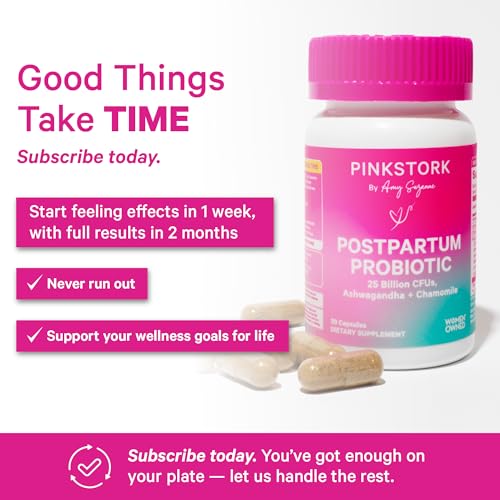 Pink Stork probiotics for new moms