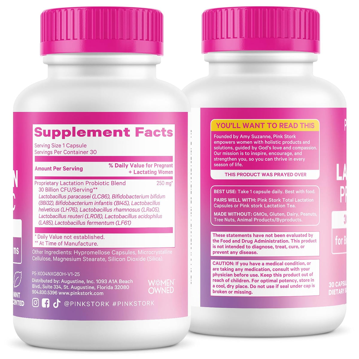 Pink Stork probiotics for postpartum wellness