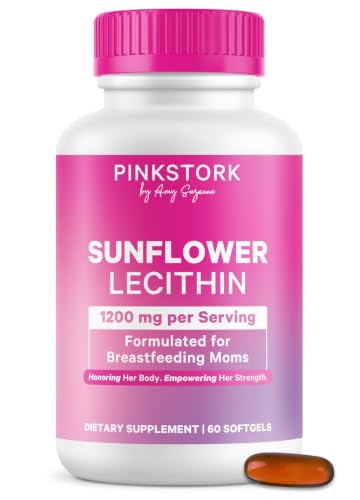 Pink Stork sunflower lecithin softgels