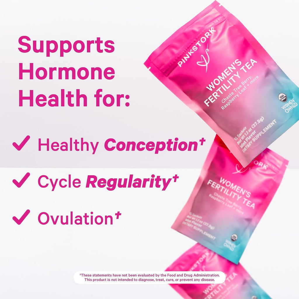 Pink Stork tea to support fertility