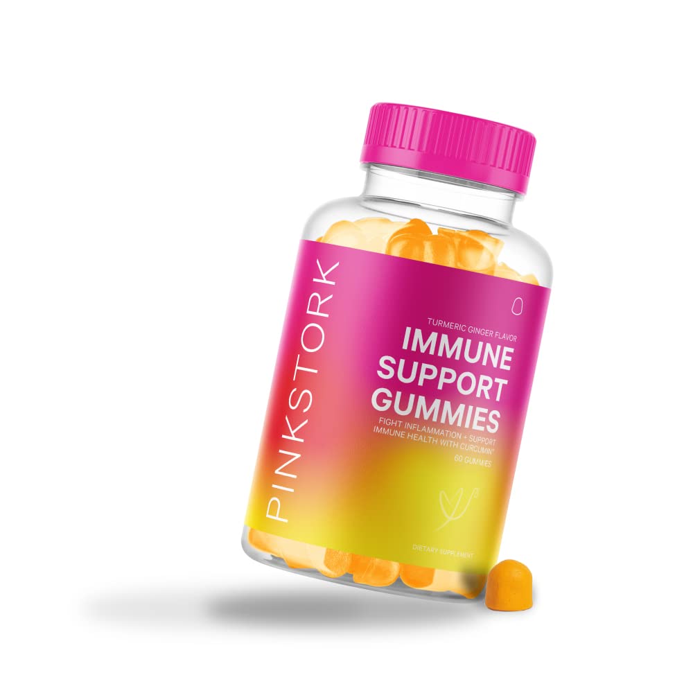 Pink Stork turmeric immune support gummies