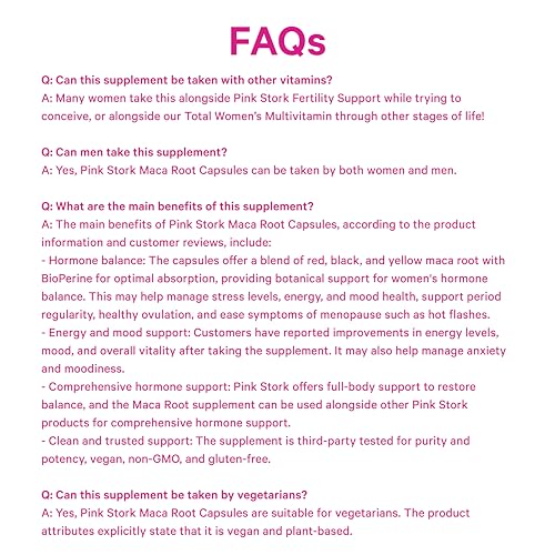 Pink Stork vitamins for menstrual health