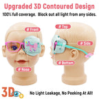pink unicorn design eye patch for kids