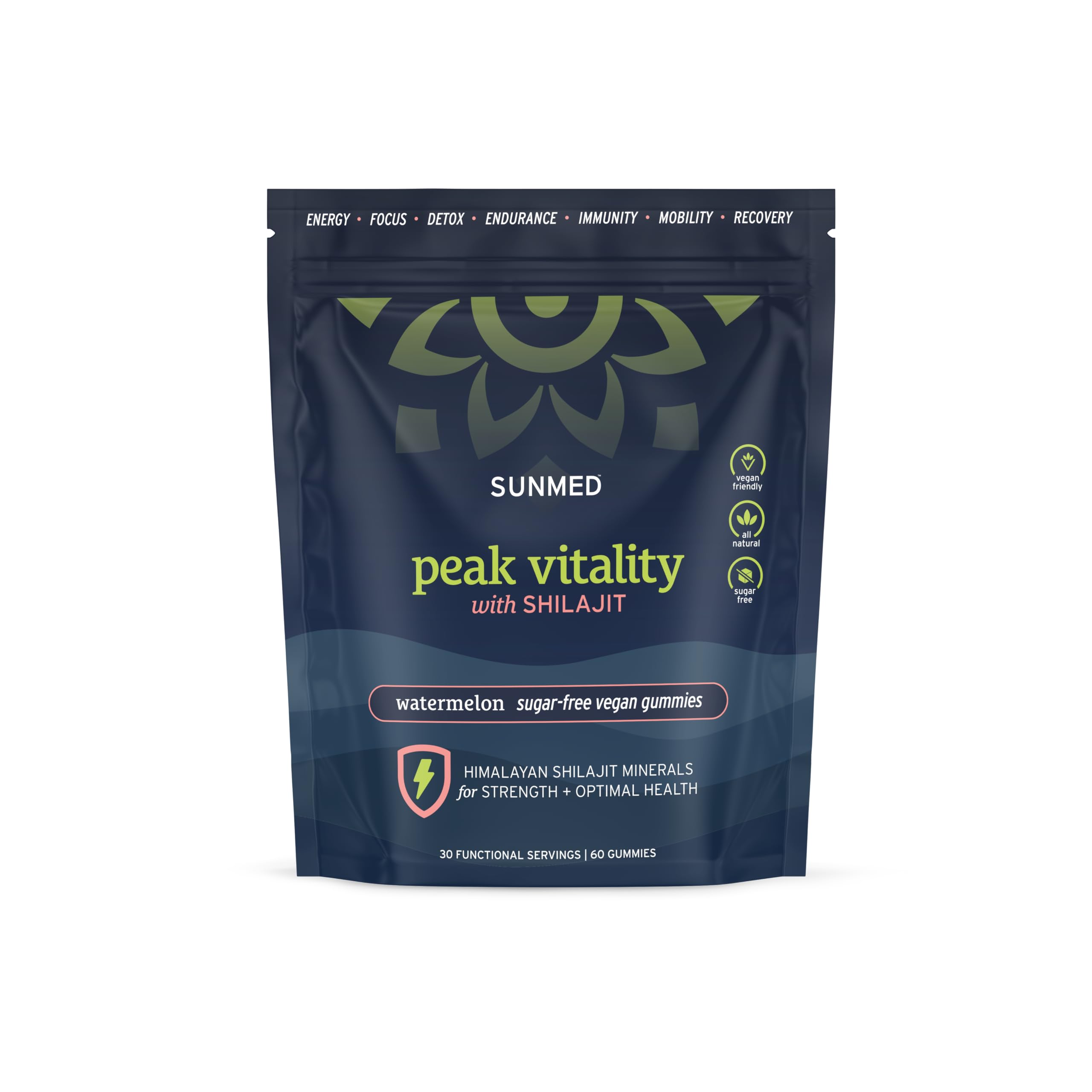 Pink Vitality gummies for energy