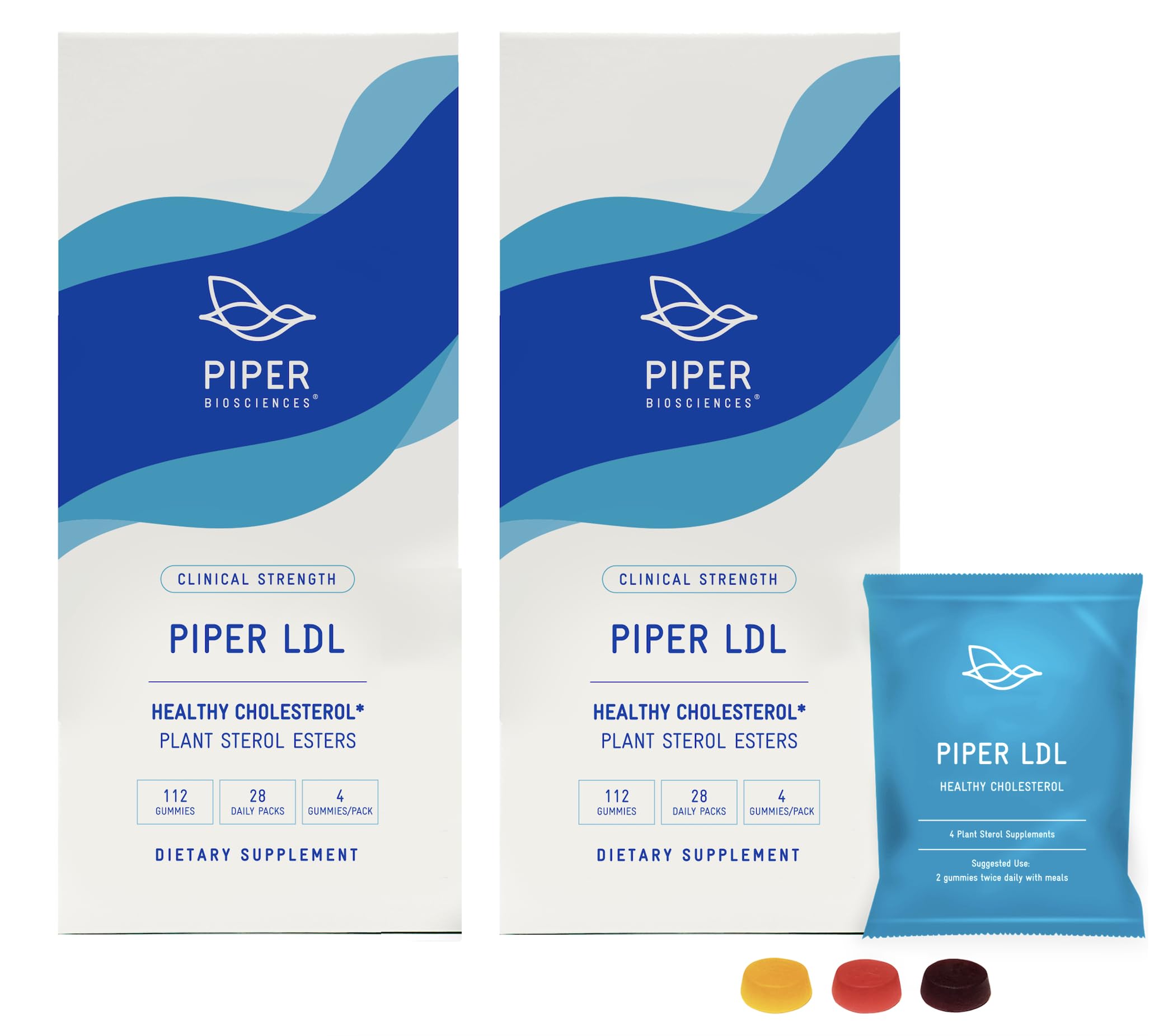 Piper LDL plant sterols gummies