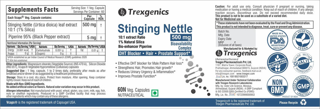 Piperine enhanced nettle extract benefits