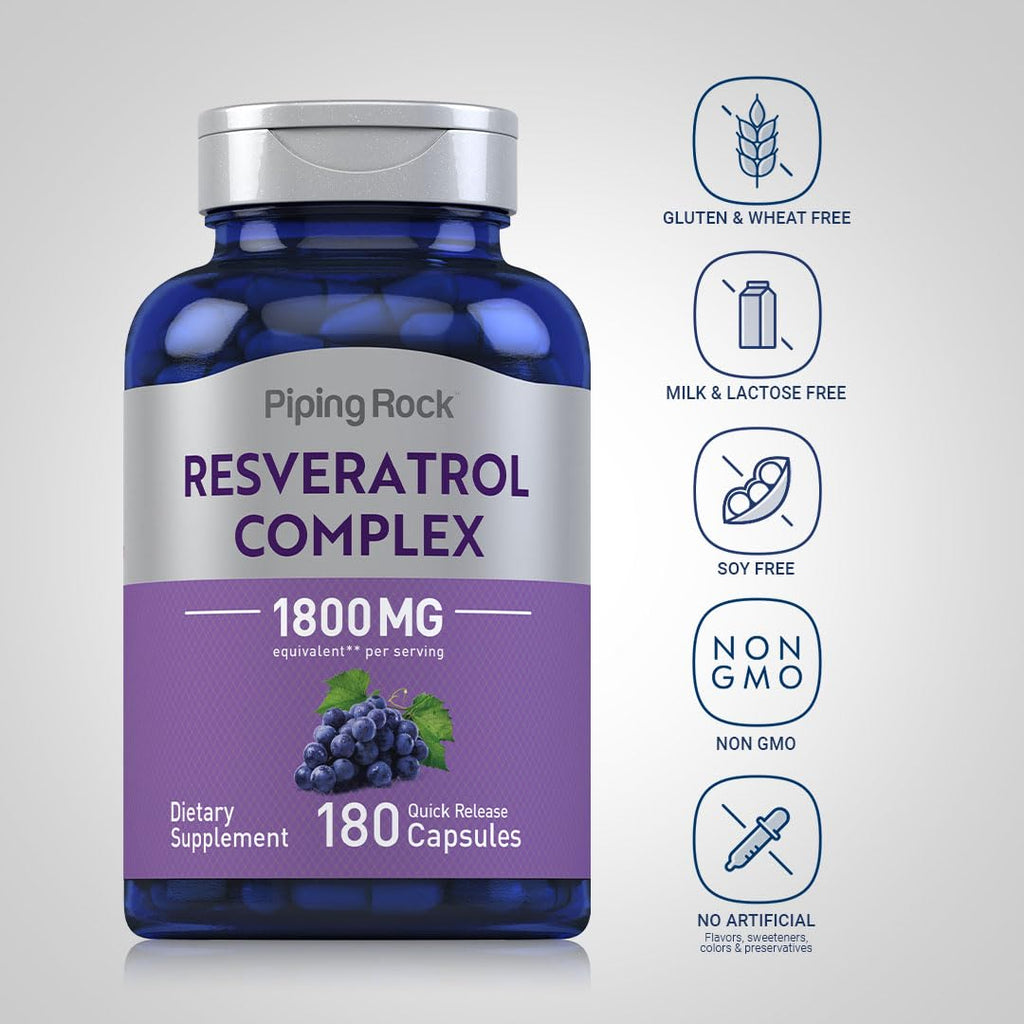 Piping Rock 180 count Resveratrol