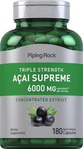 Piping Rock Acai Berry capsules for wellness