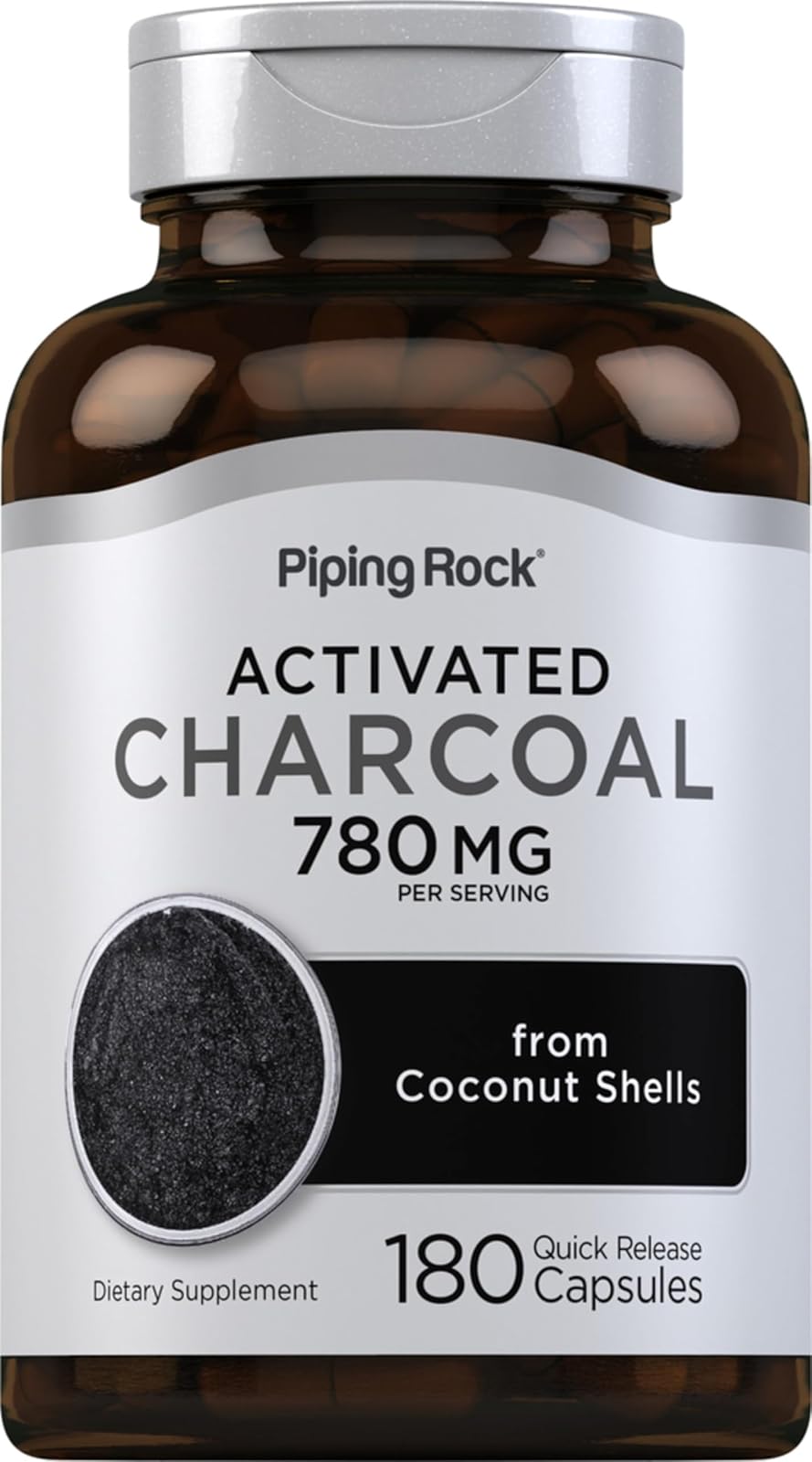 Piping Rock activated charcoal capsules