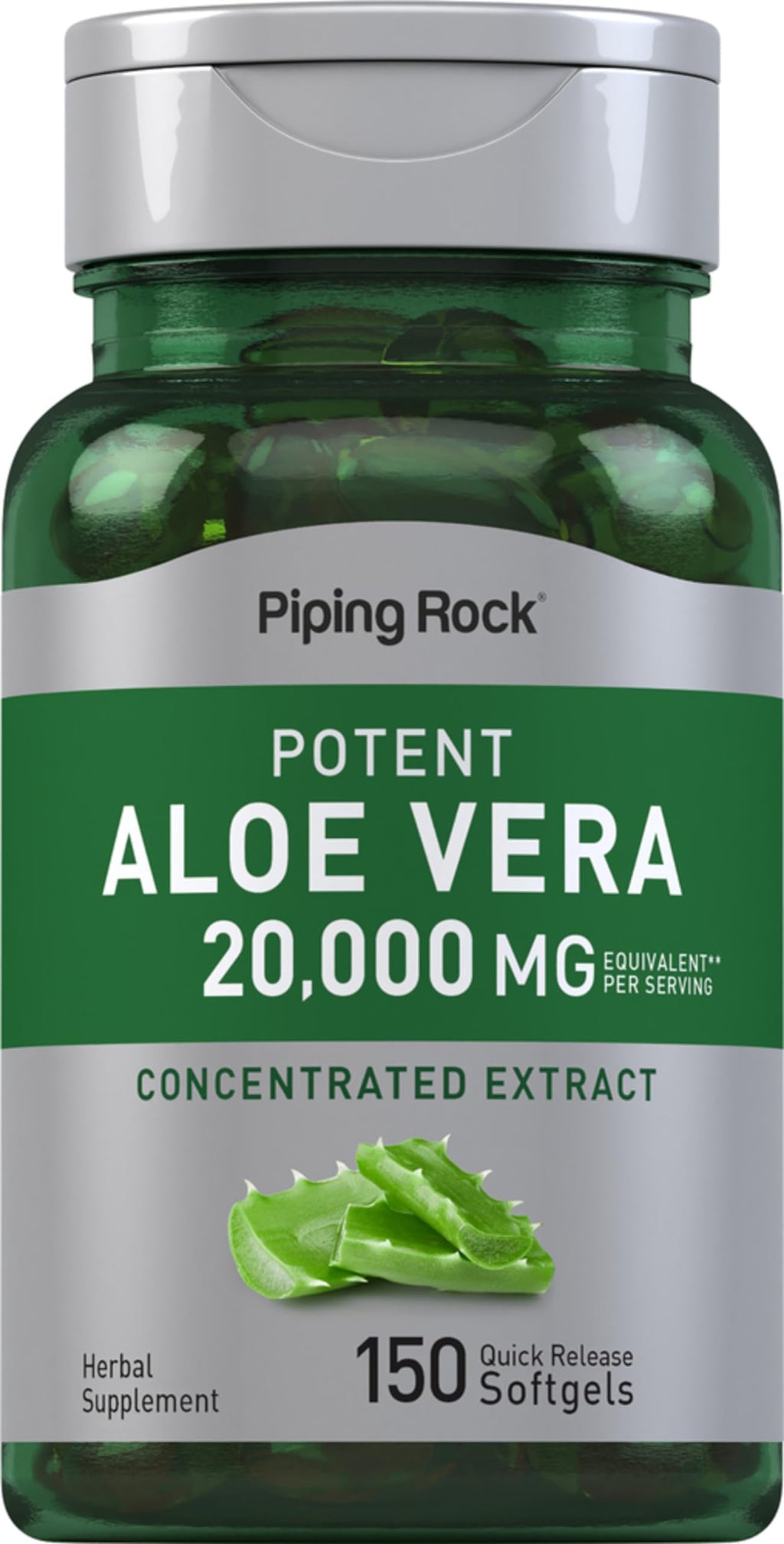 Piping Rock aloe vera softgels