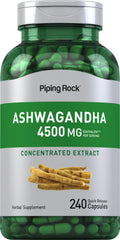 Piping Rock ashwagandha capsules for stress relief