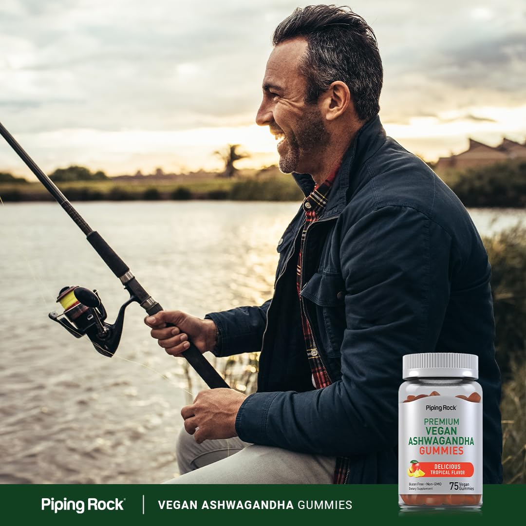 Piping Rock ashwagandha gummies for daily health