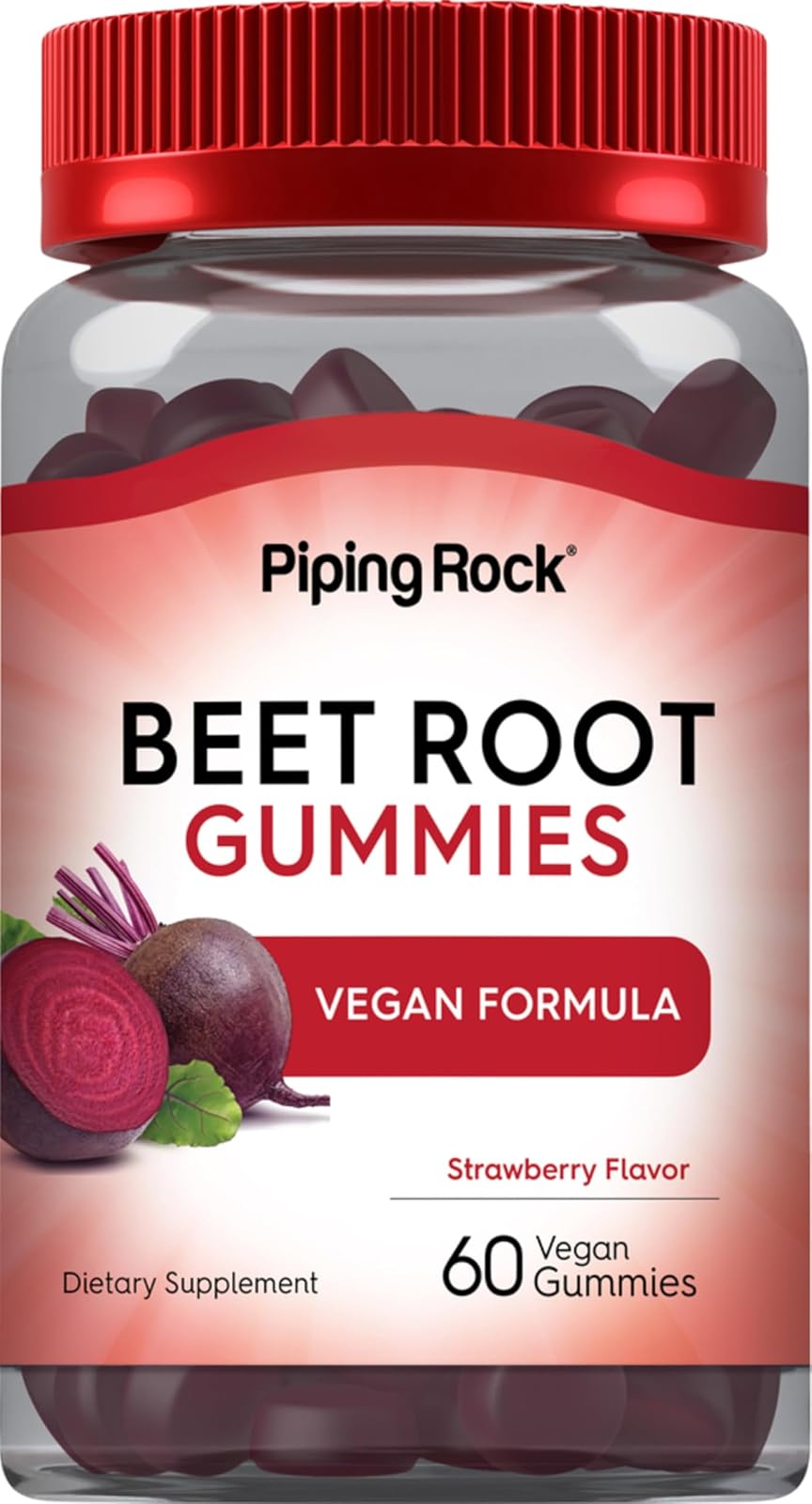 Piping Rock beet root gummies for energy