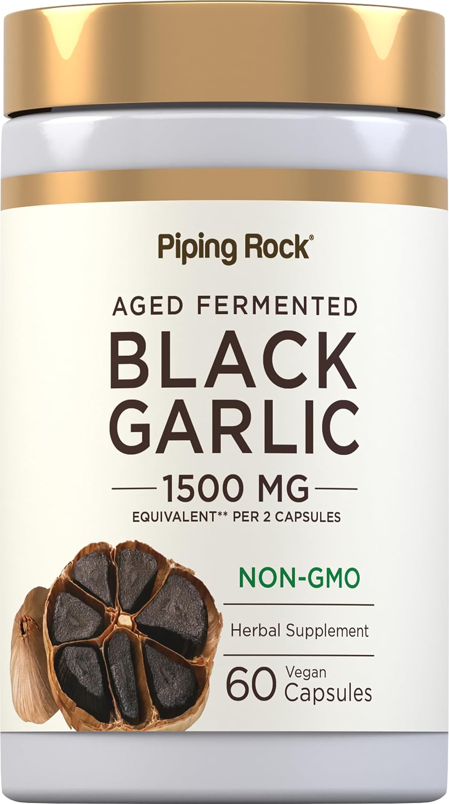 Piping Rock black garlic capsules