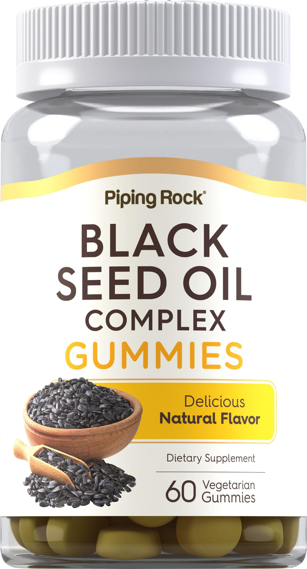 Piping Rock black seed oil gummies
