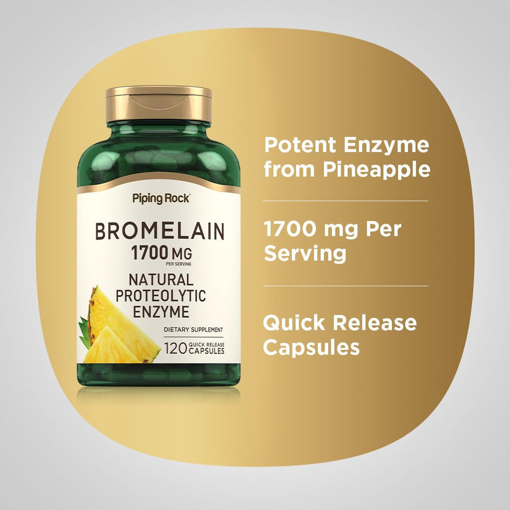 Piping Rock bromelain for digestion