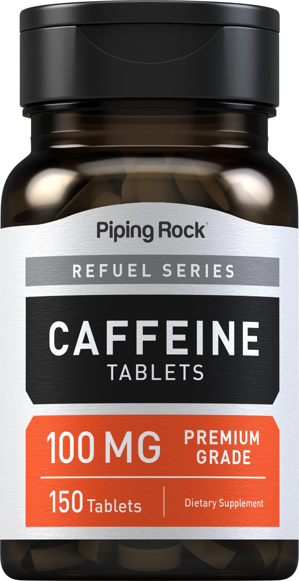 Piping Rock caffeine tablets for energy