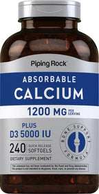 Piping Rock calcium softgels with vitamin D3