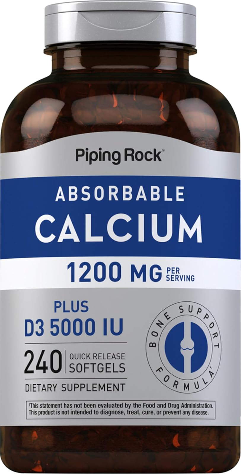 Piping Rock calcium softgels with vitamin D3