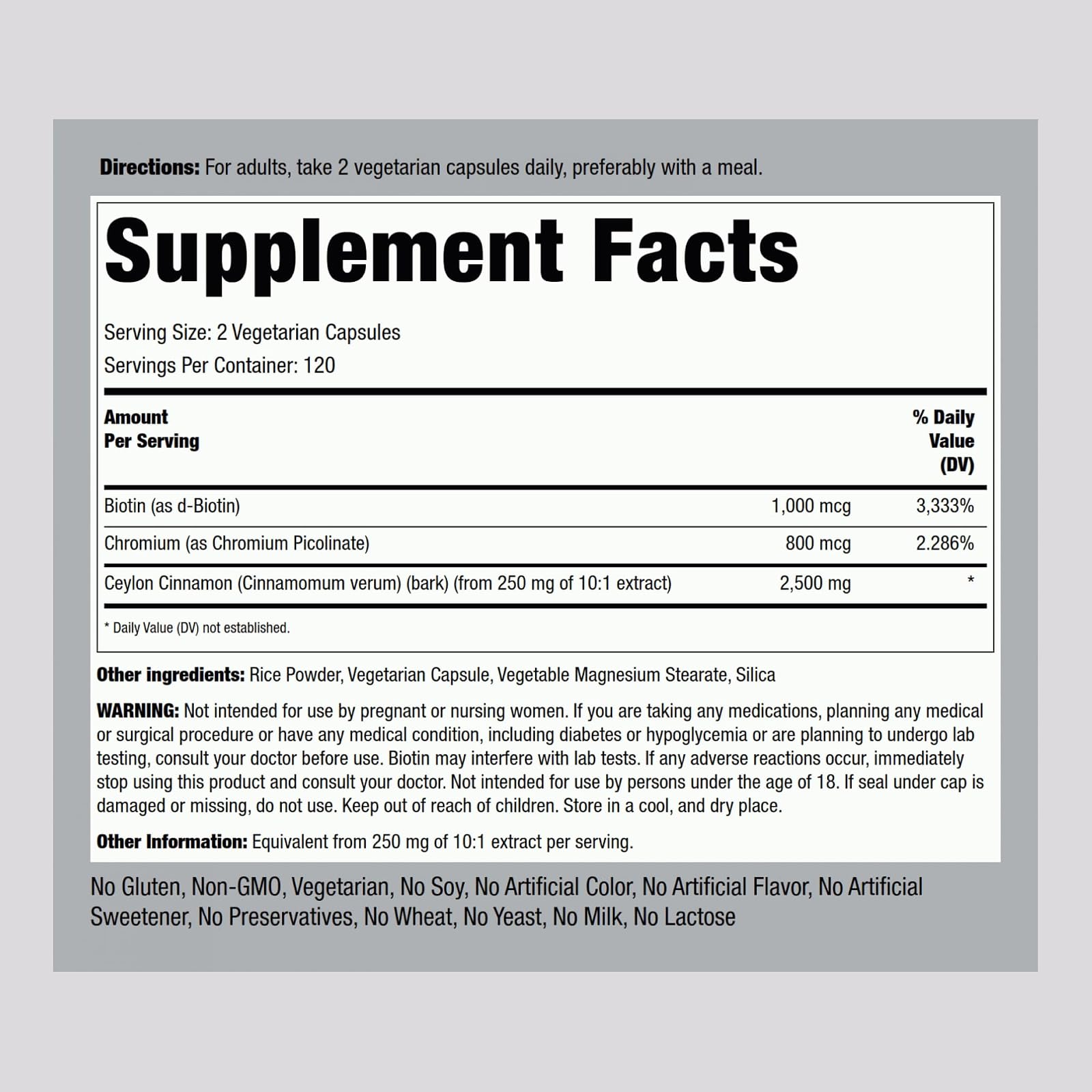 Piping Rock Ceylon cinnamon benefits