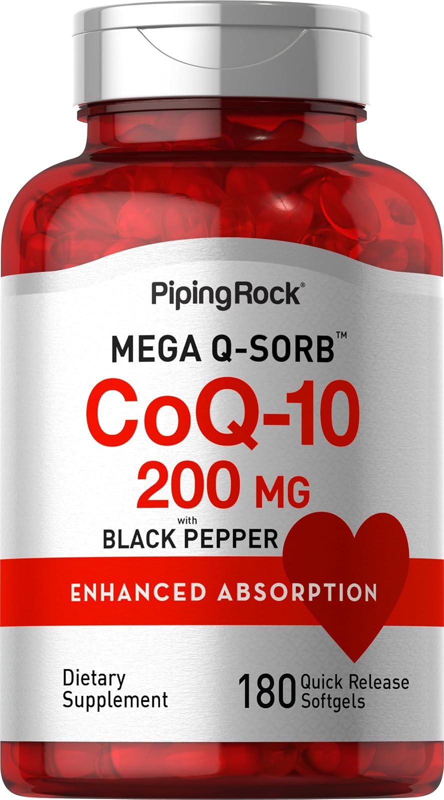 Piping Rock CoQ10 200 mg softgels