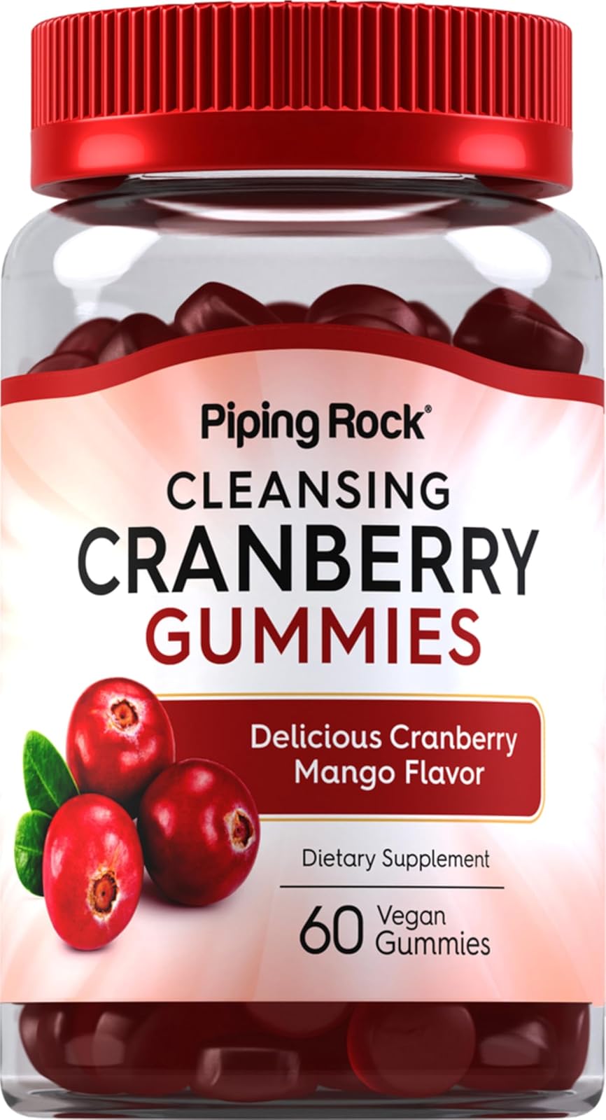 Piping Rock cranberry gummies for health