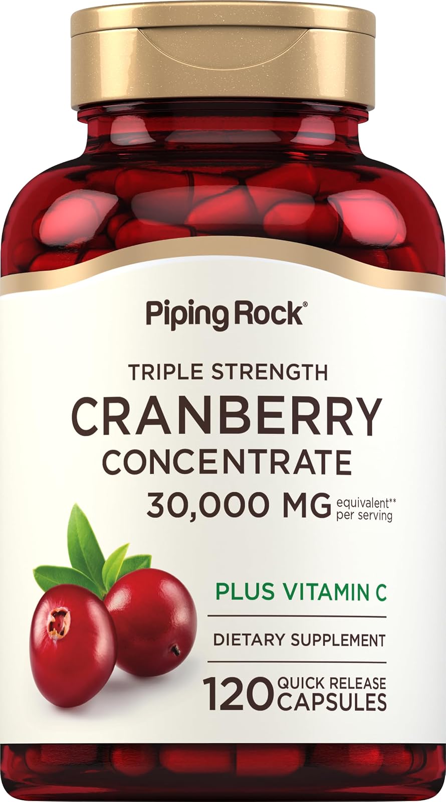 Piping Rock cranberry supplement capsules