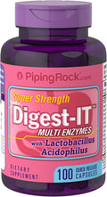 Piping Rock digestive enzymes for gut health