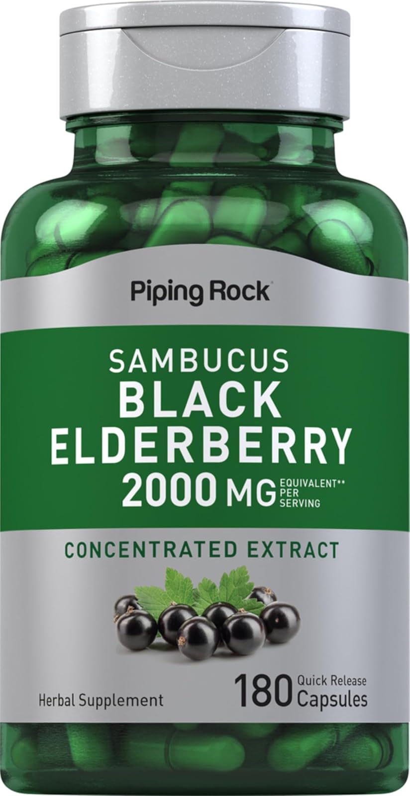Piping Rock elderberry capsules for immunity