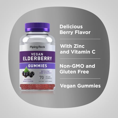 Piping Rock elderberry gummies 70 count