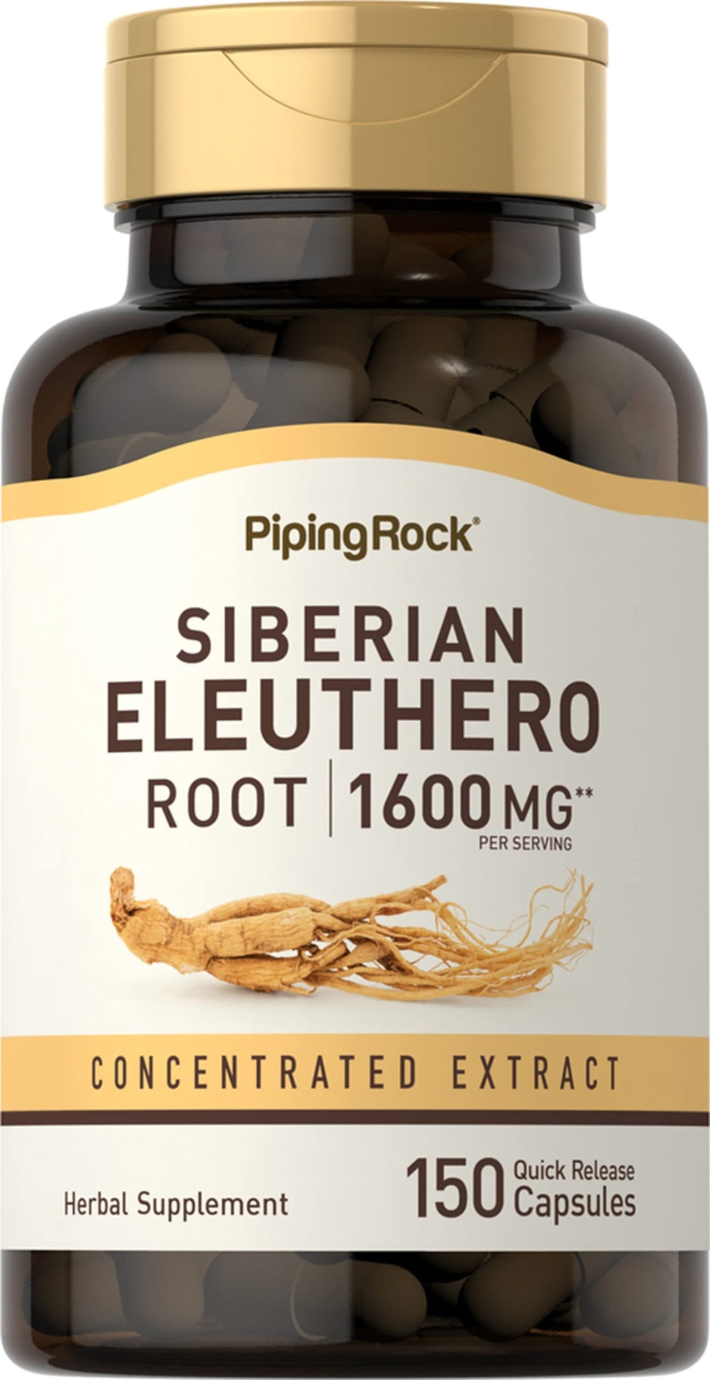 Piping Rock eleuthero root capsules
