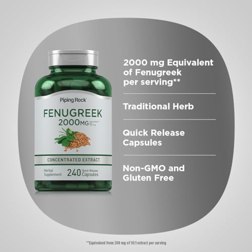 Piping Rock fenugreek for healthy metabolism