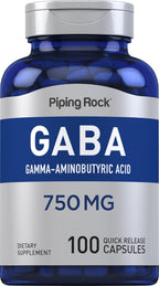 Piping Rock GABA 750 mg capsules