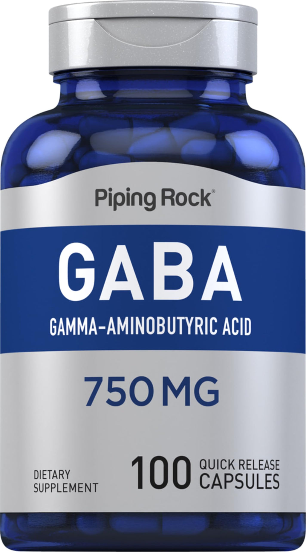Piping Rock GABA supplement capsules