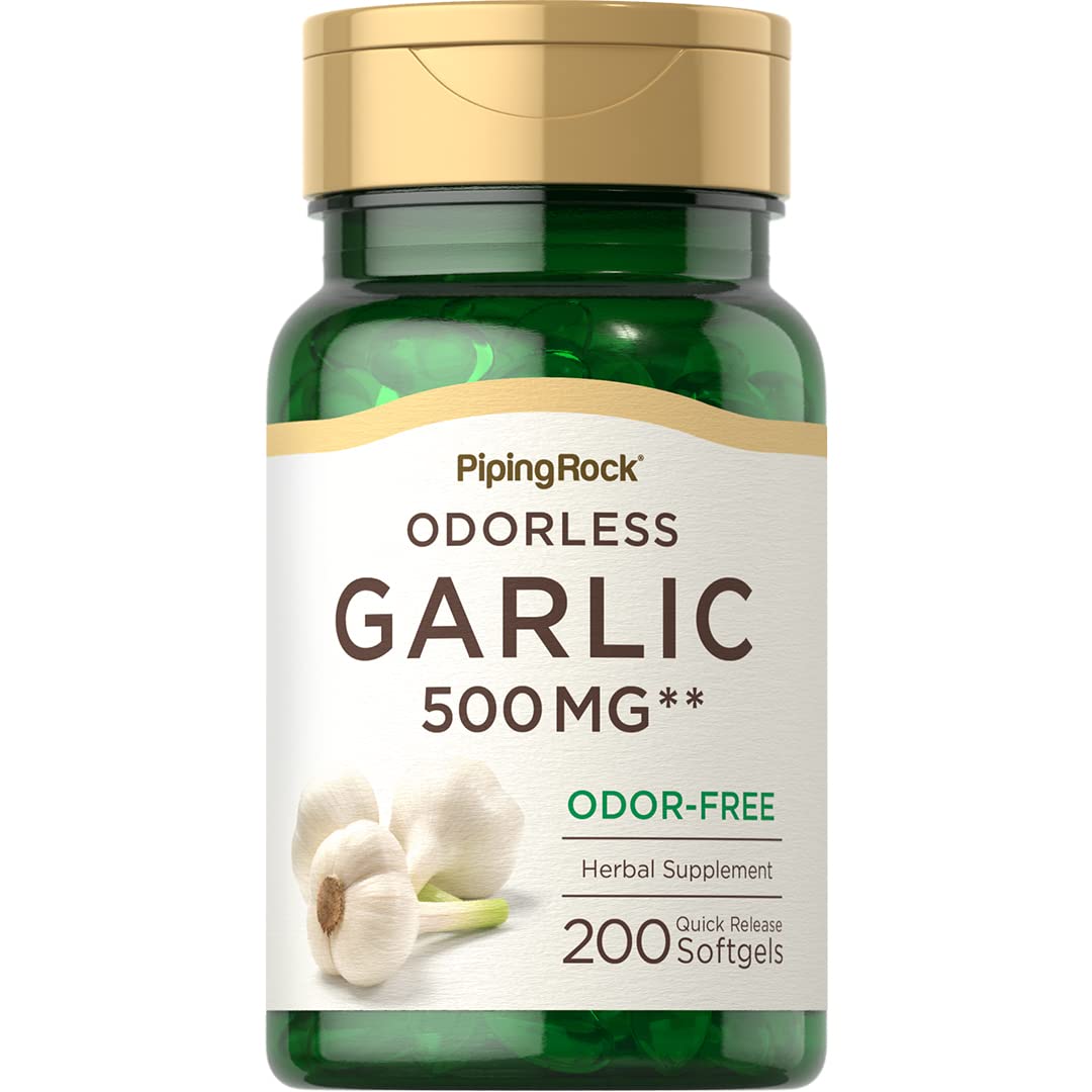 Piping Rock garlic softgels for health