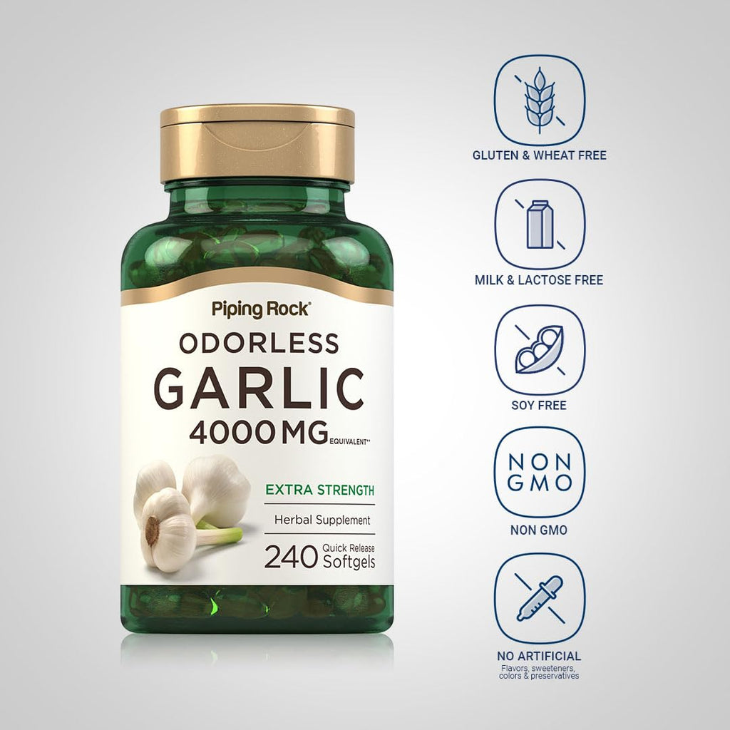 Piping Rock garlic softgels review