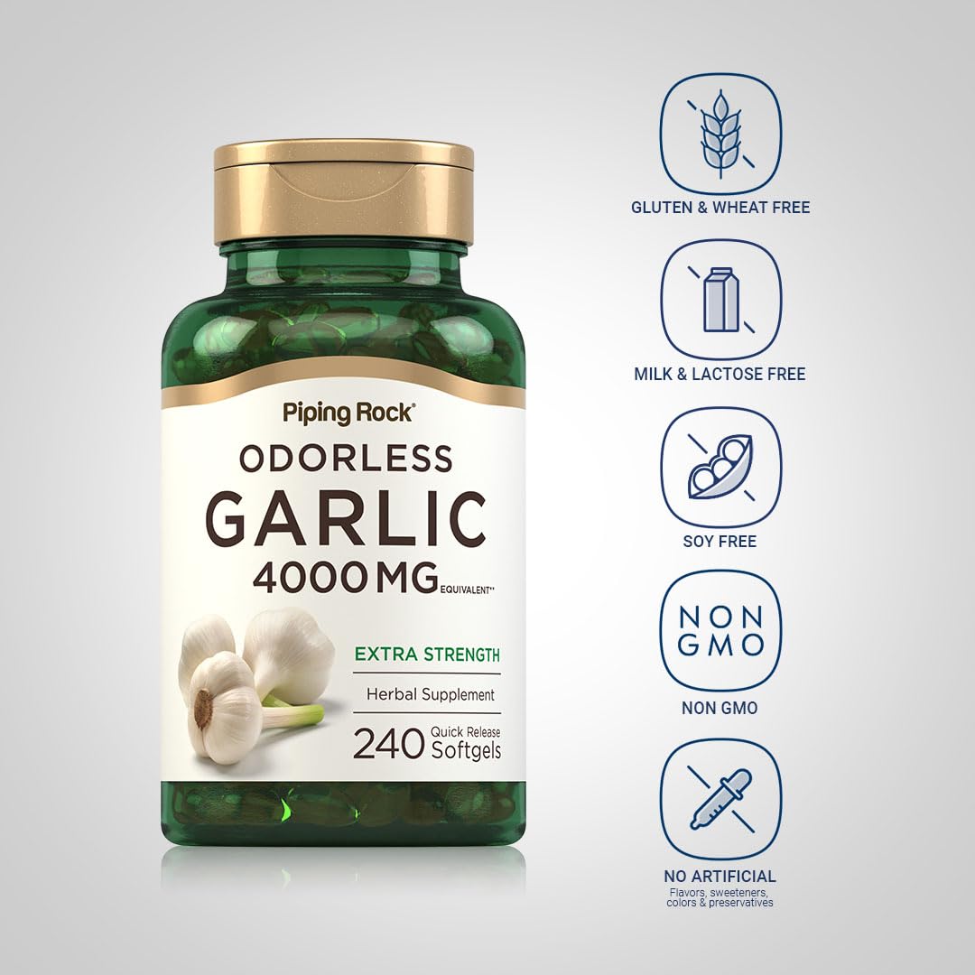 Piping Rock garlic softgels review