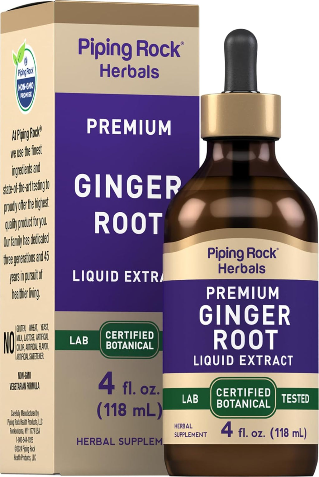 Piping Rock ginger extract liquid drops