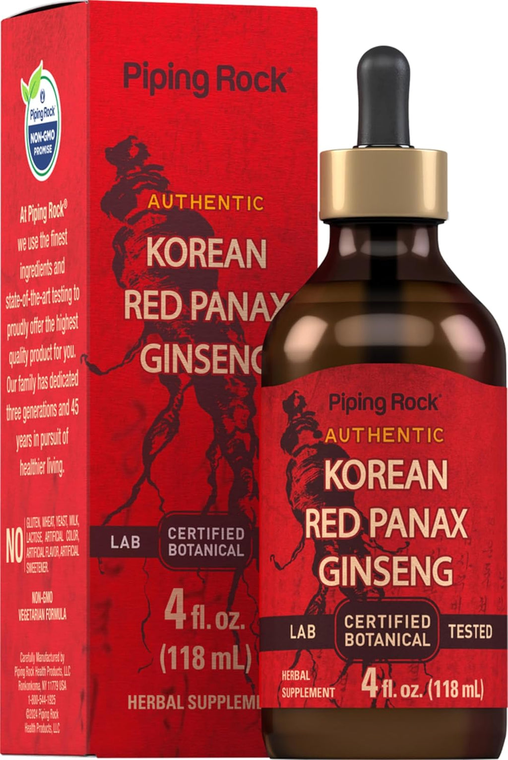 Piping Rock ginseng liquid drops