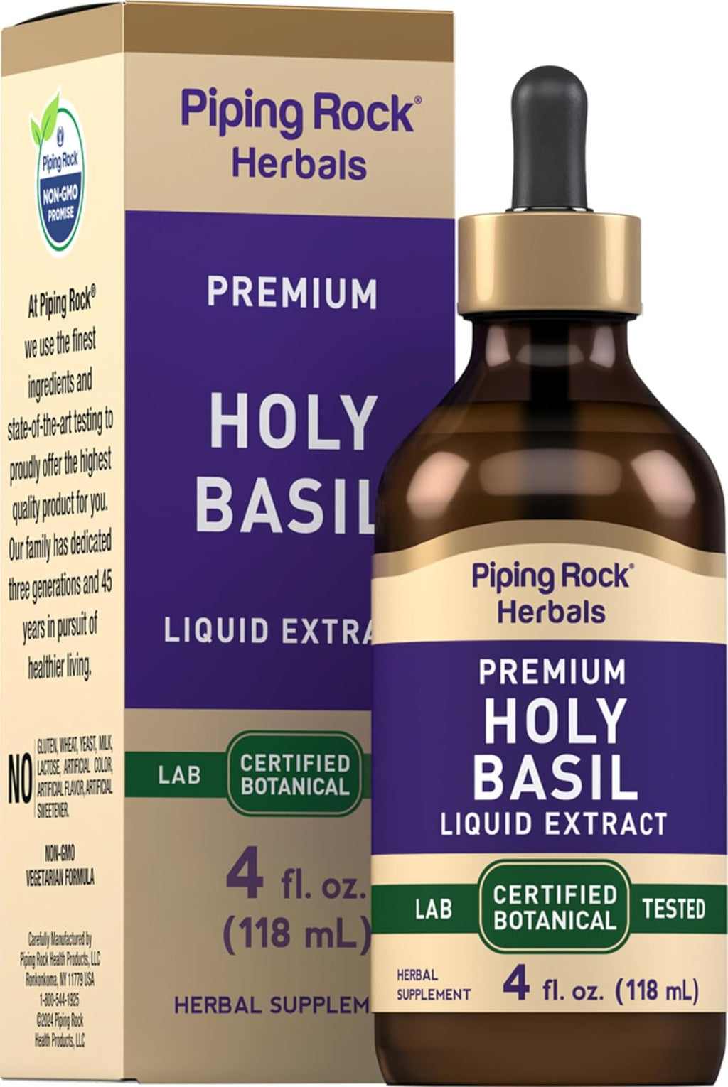Piping Rock Holy Basil tincture benefits