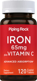 Piping Rock iron supplement tablets