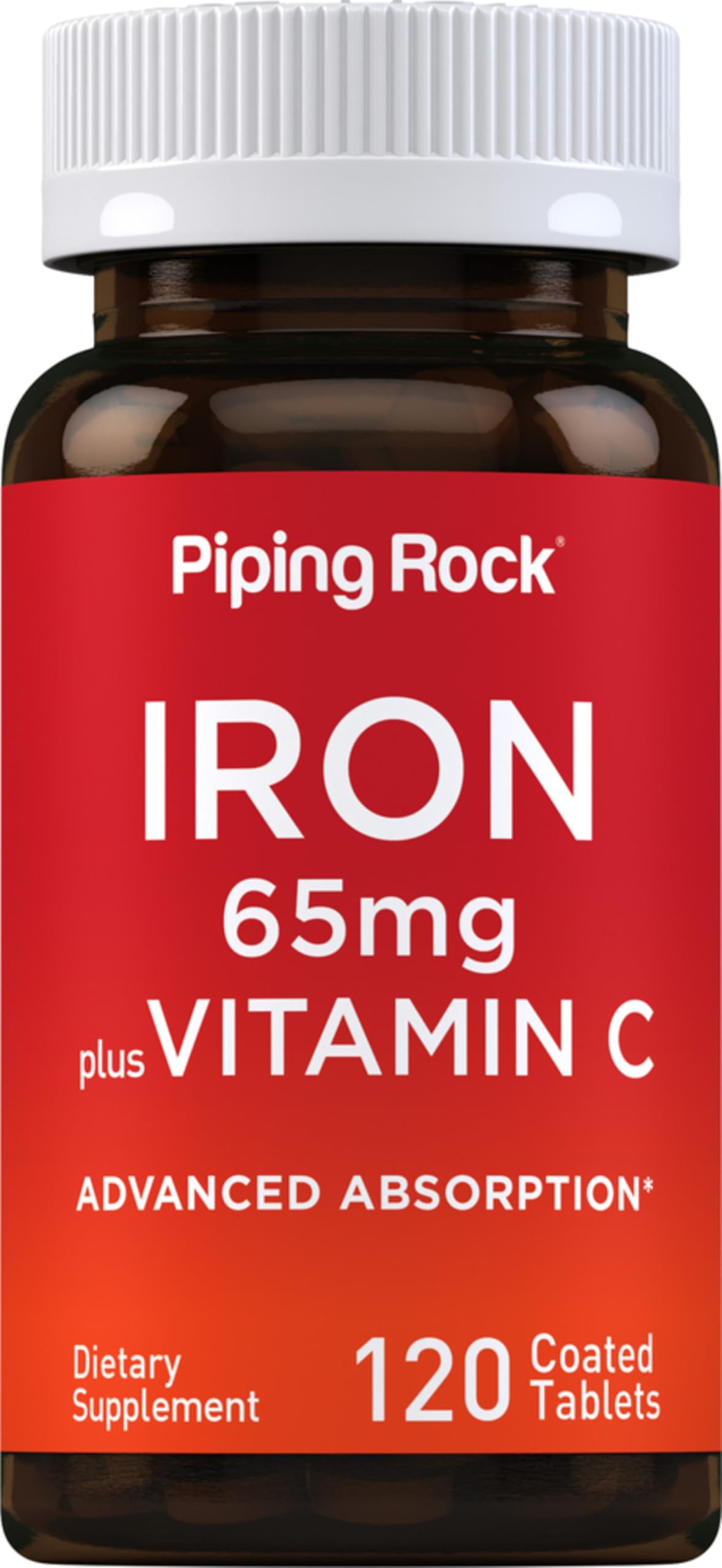 Piping Rock iron supplement tablets