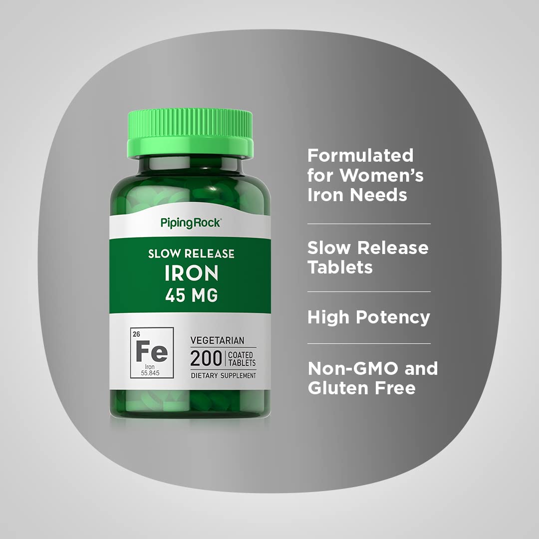 Piping Rock iron tablets for vitality