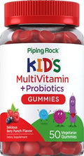 Piping Rock kids multivitamin gummies